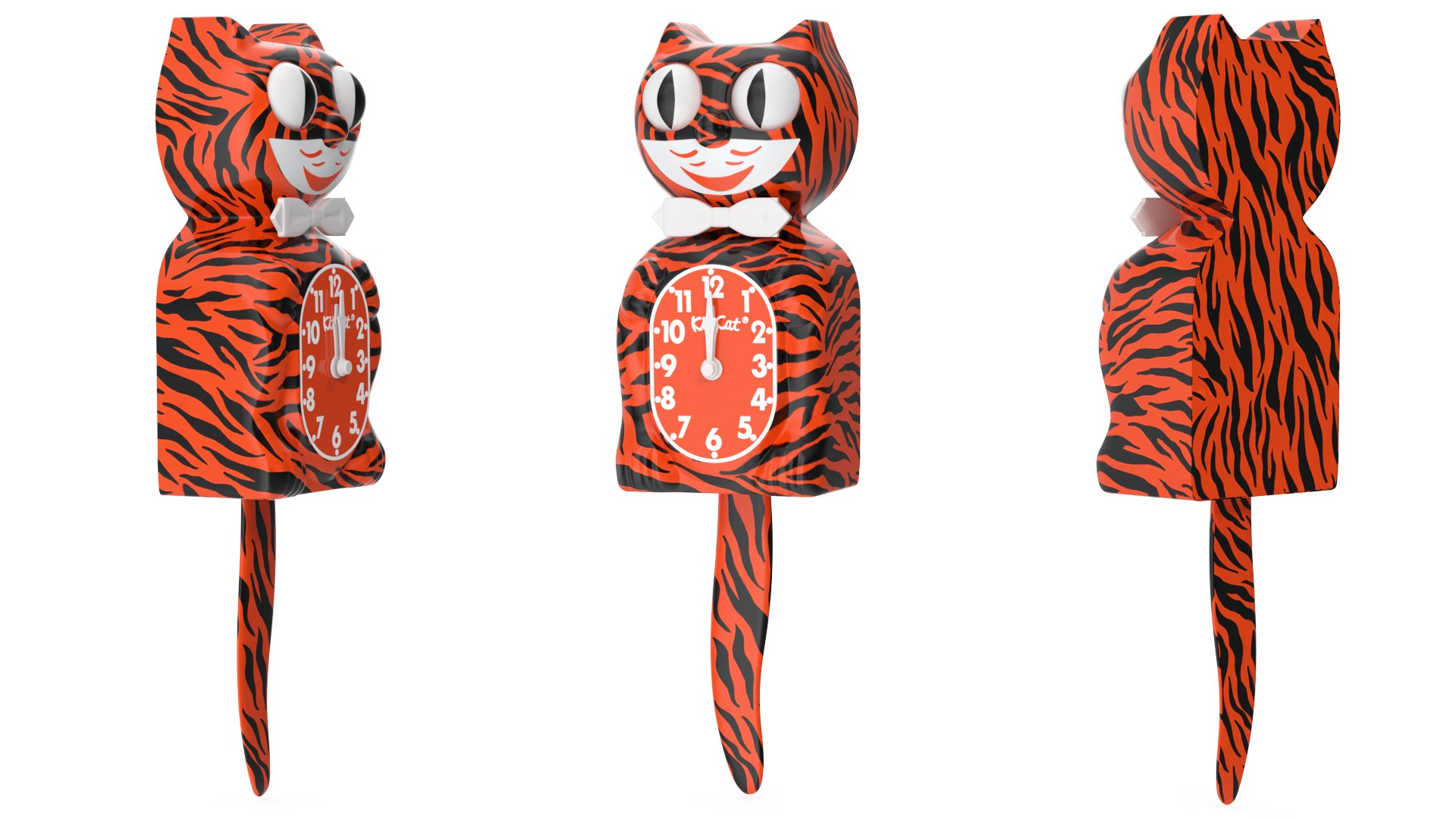 Bengal Tiger Kit Cat Clock Rigged 3D - TurboSquid 2065197