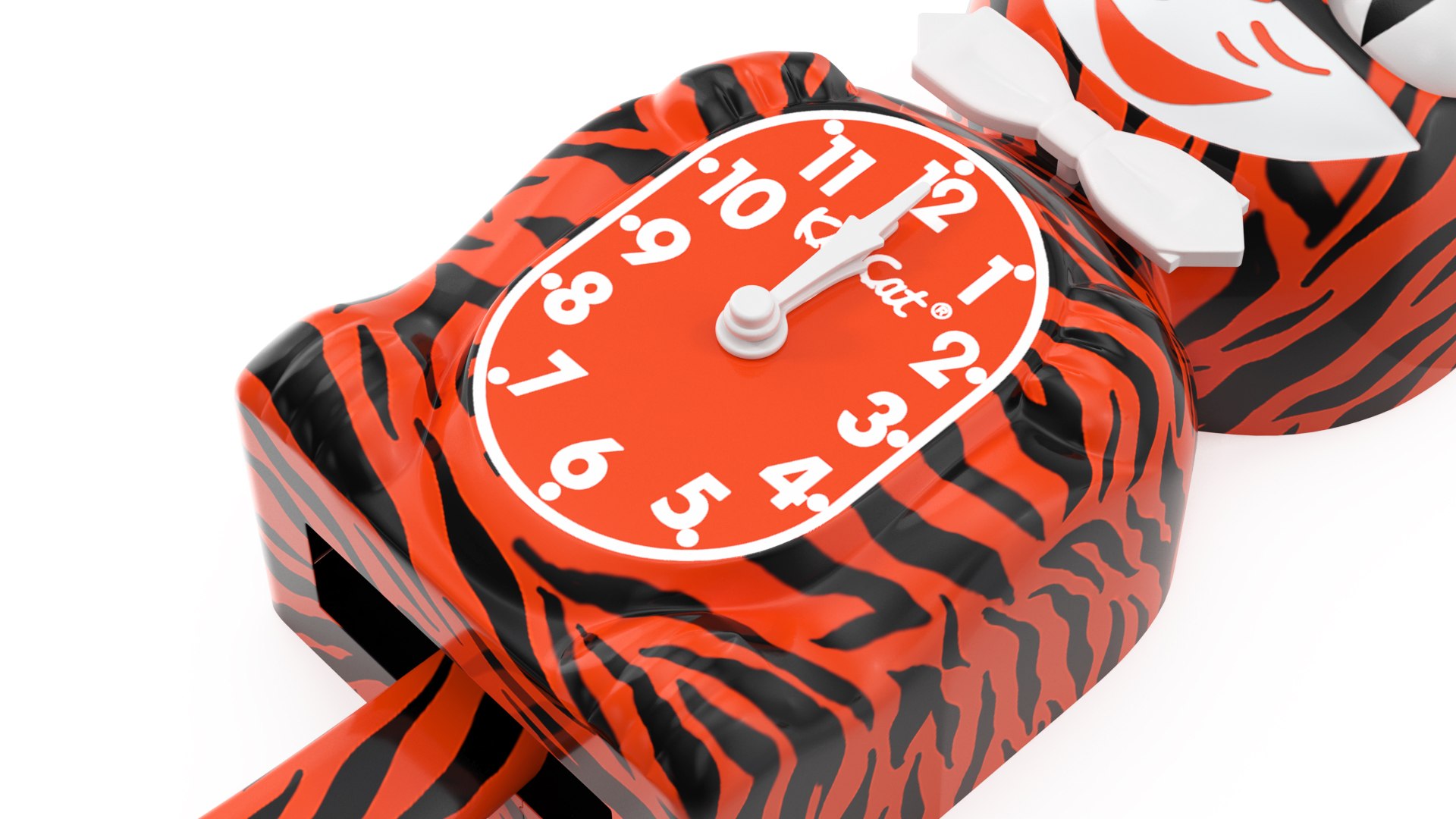 Bengal Tiger Kit Cat Clock Rigged 3D - TurboSquid 2065197