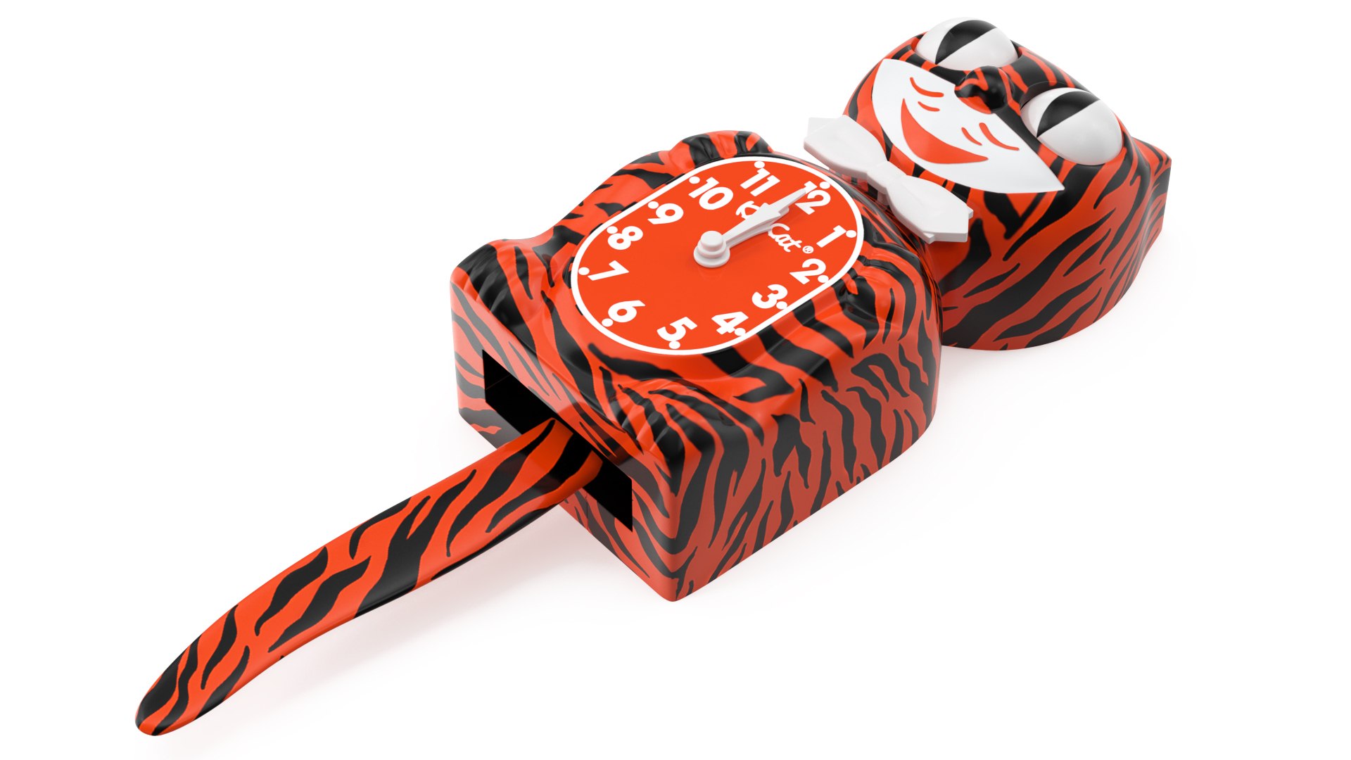 Bengal Tiger Kit Cat Clock Rigged 3D - TurboSquid 2065197
