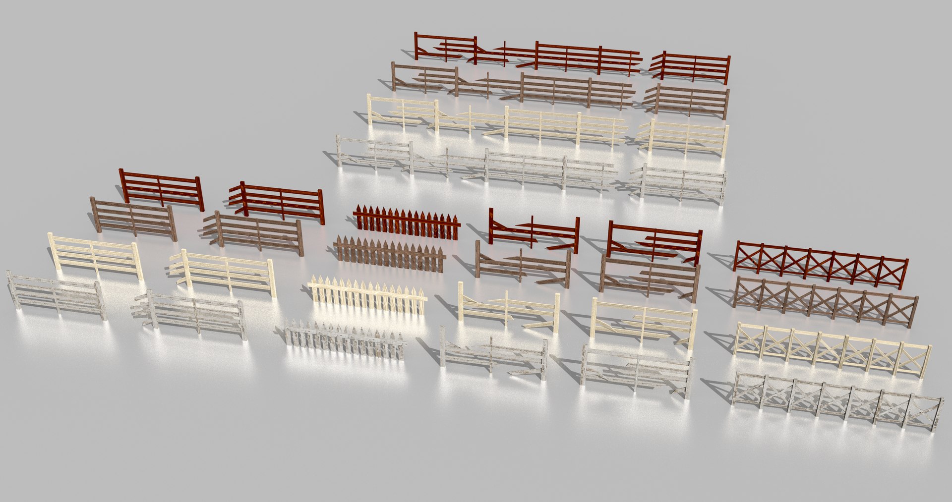 3D model fences - TurboSquid 1186606
