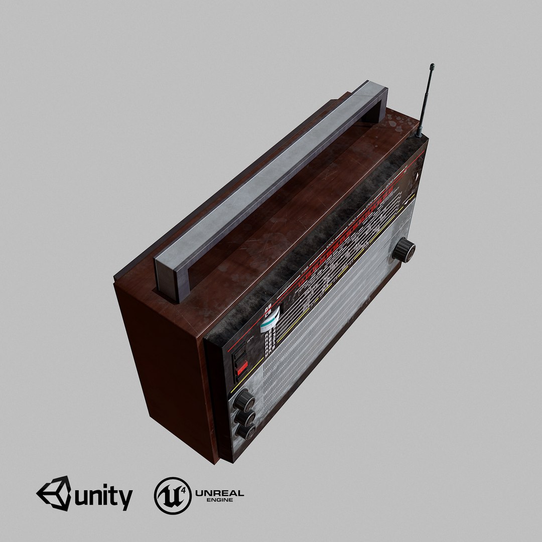 3D Old Ussr Radio Low-poly Model - TurboSquid 1288804
