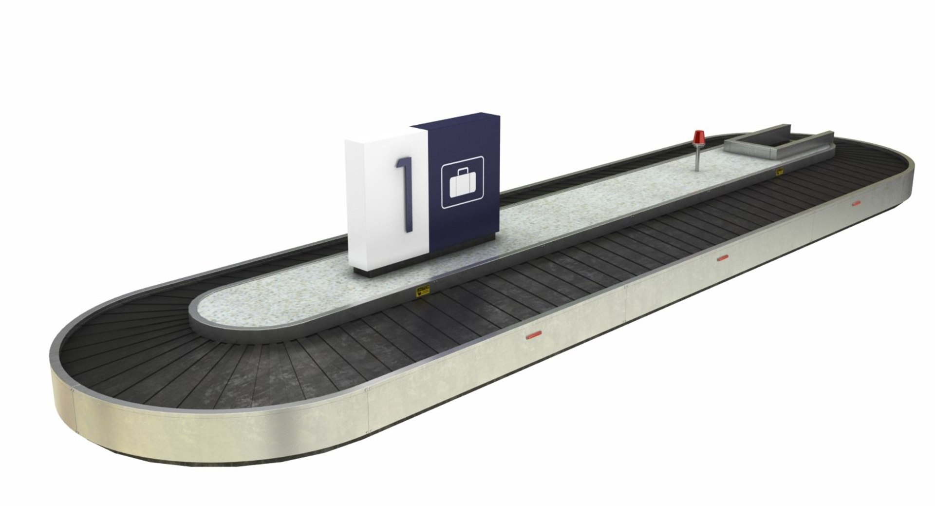 3D Airport Baggage Carousel - TurboSquid 1423988