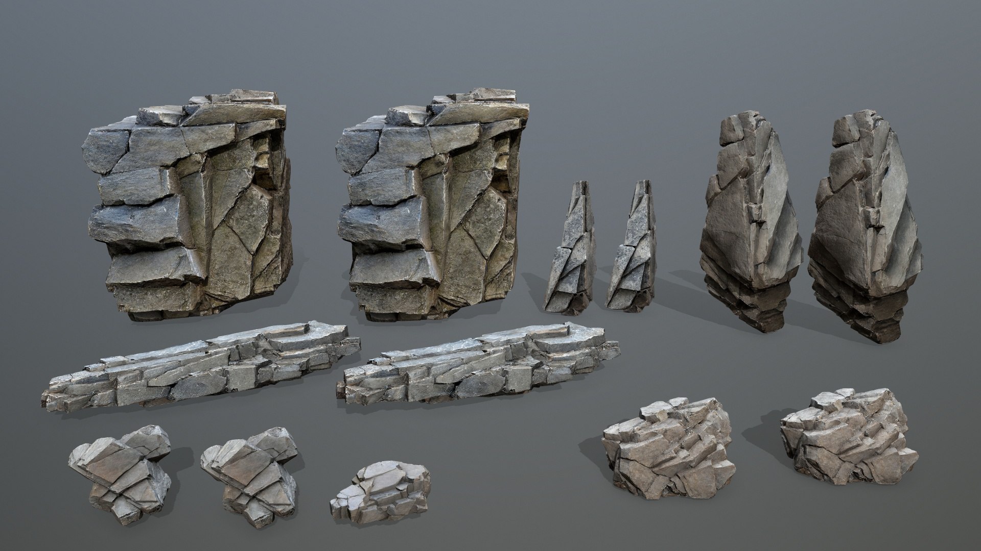 Desert Cliff Rocks 3D Model - TurboSquid 2216530