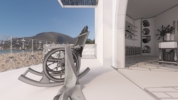 3D Seaman Dining Room and Kitchen model - TurboSquid 1978188