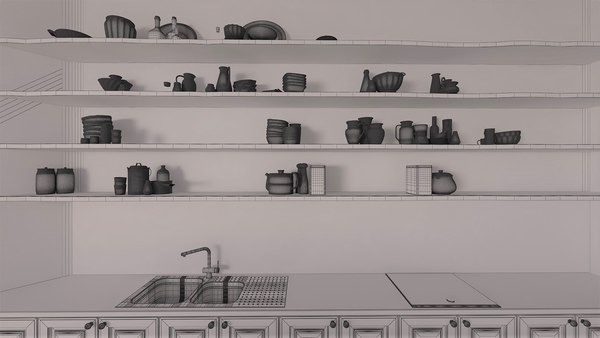 3D Seaman Dining Room and Kitchen model - TurboSquid 1978188