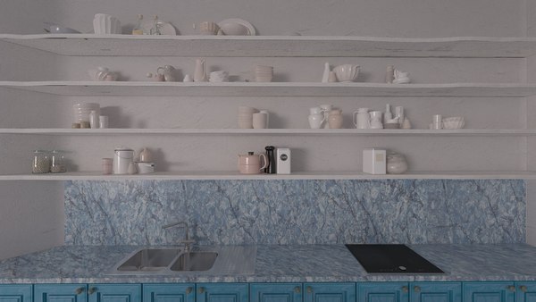 3D Seaman Dining Room and Kitchen model - TurboSquid 1978188
