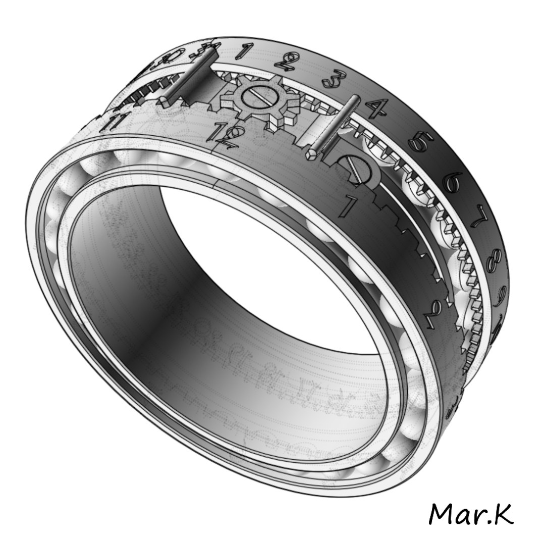 Steampunk Ring 3d 3ds