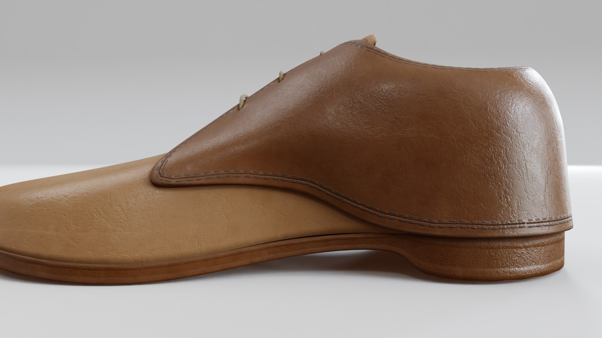 3D The Timeless Elegance Classic Brown Shoes - TurboSquid 2046789