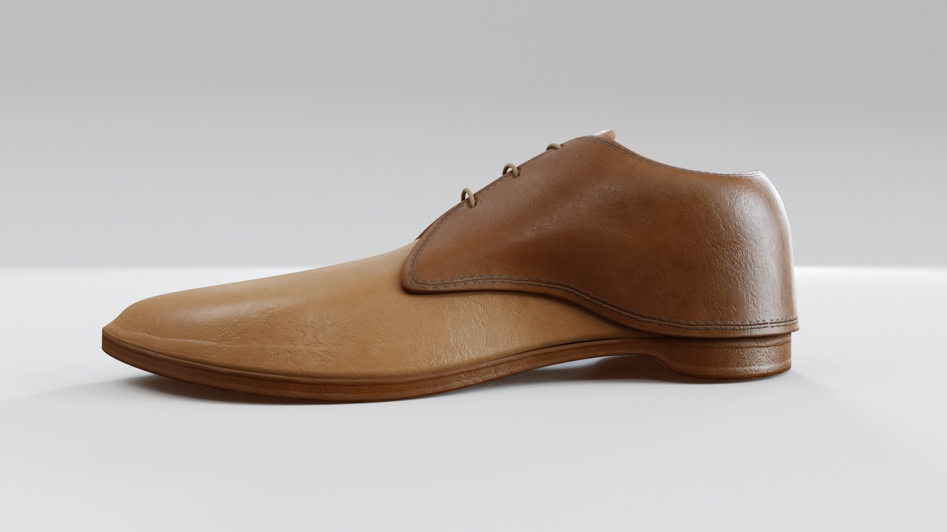 3D The Timeless Elegance Classic Brown Shoes - TurboSquid 2046789