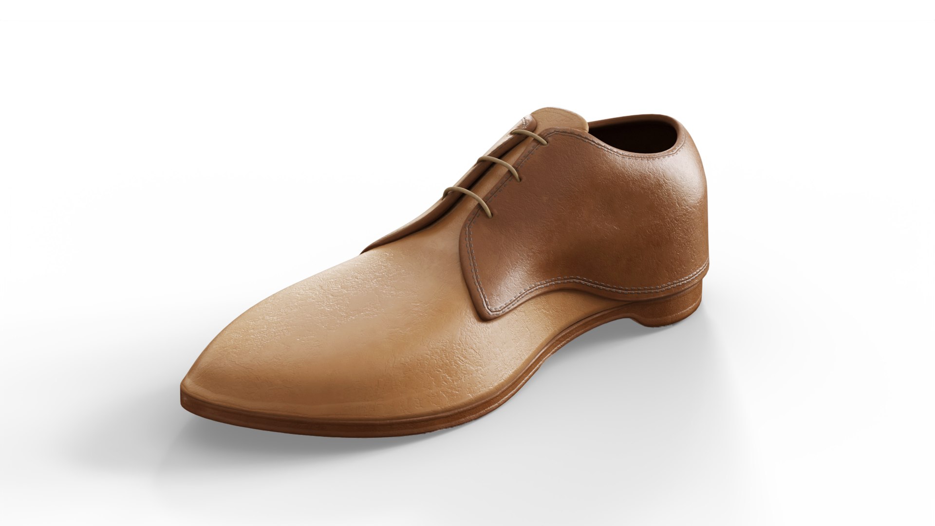 3D The Timeless Elegance Classic Brown Shoes - TurboSquid 2046789