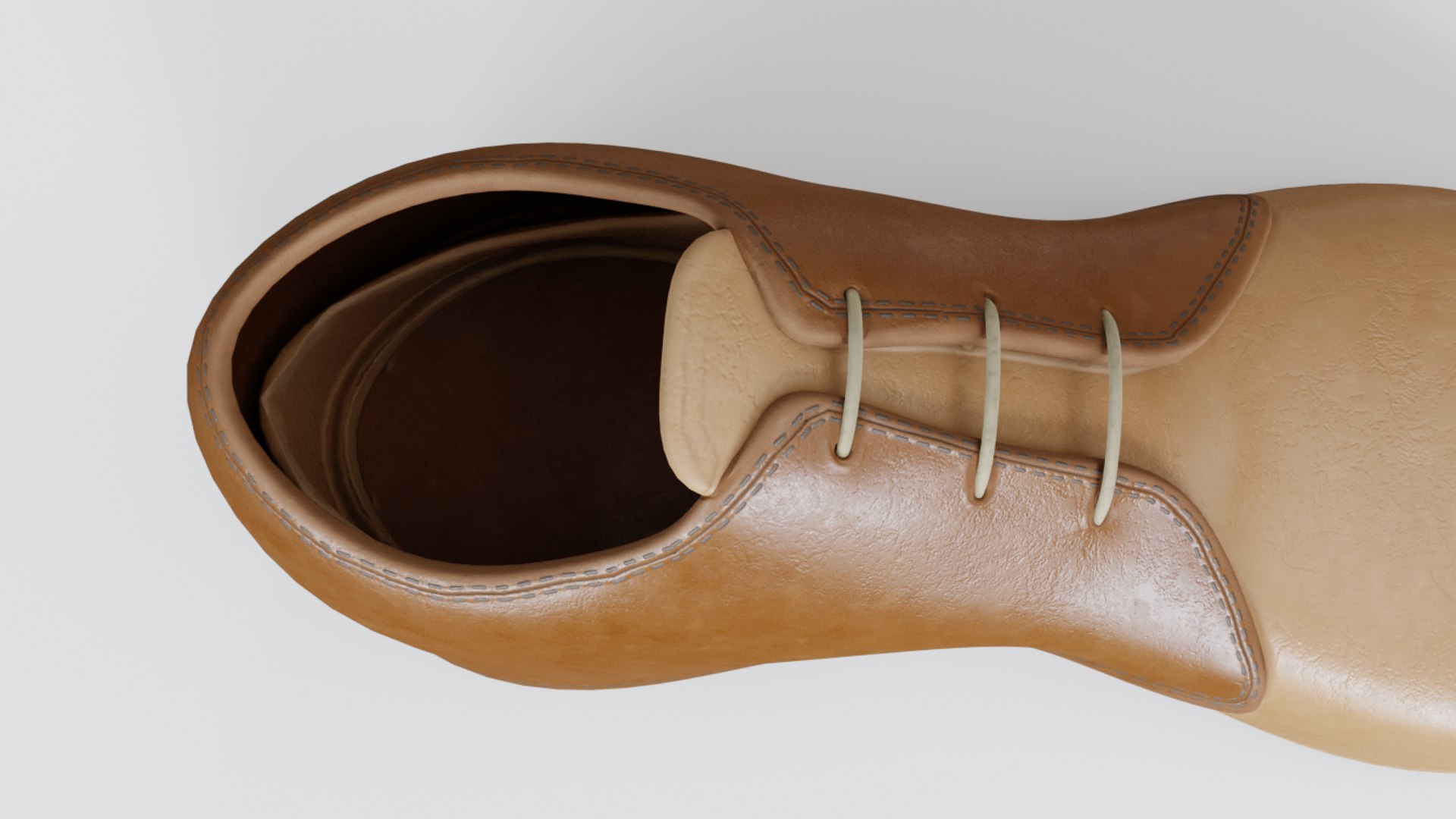 3D The Timeless Elegance Classic Brown Shoes - TurboSquid 2046789