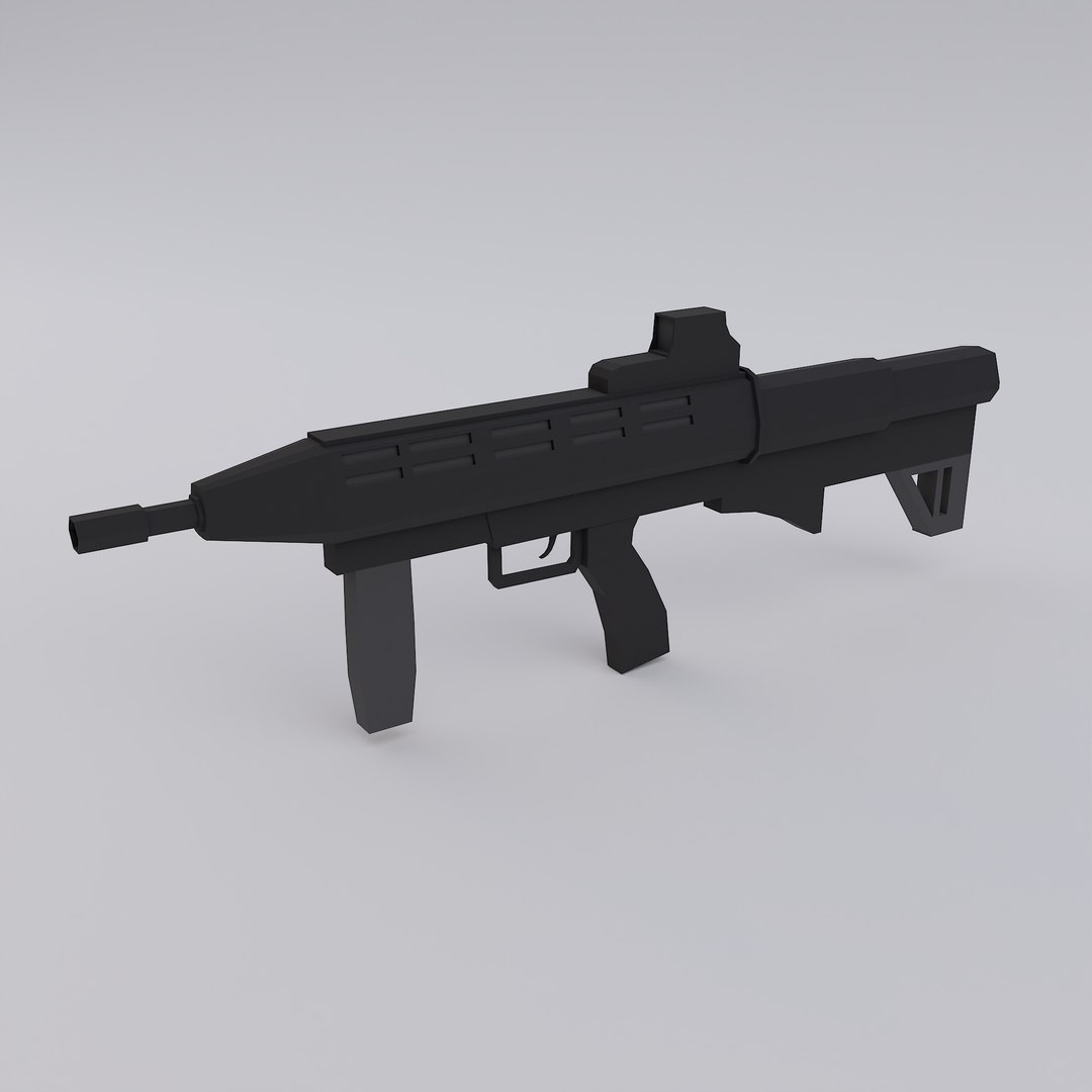 3D BR18 Bullpup Assault Rifle Gun - TurboSquid 1992787