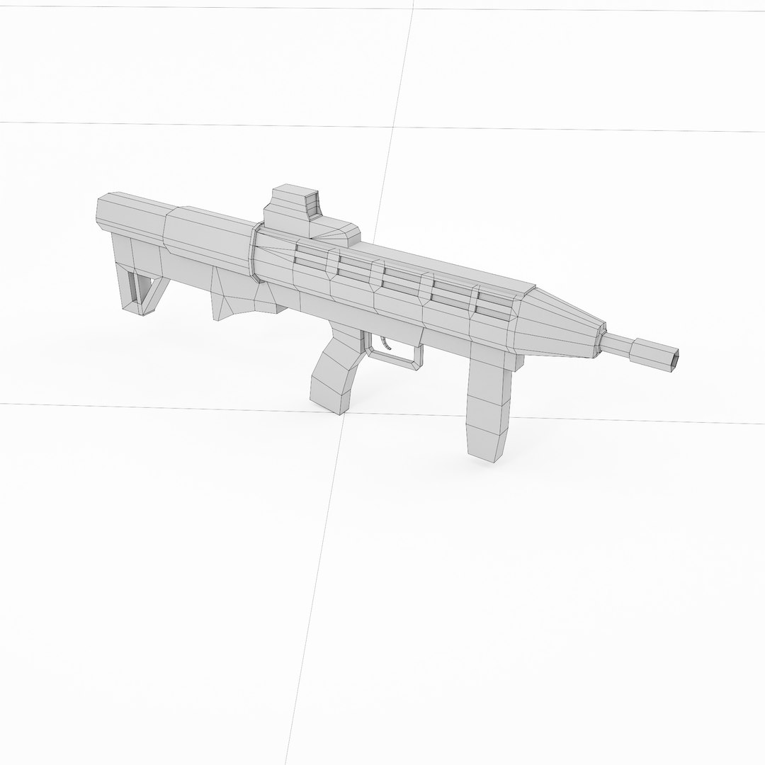 3D BR18 Bullpup Assault Rifle Gun - TurboSquid 1992787