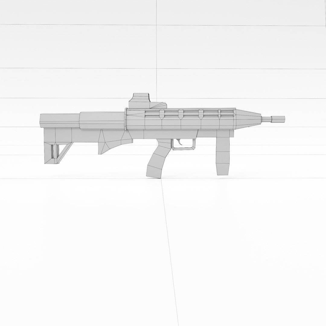 3D BR18 Bullpup Assault Rifle Gun - TurboSquid 1992787