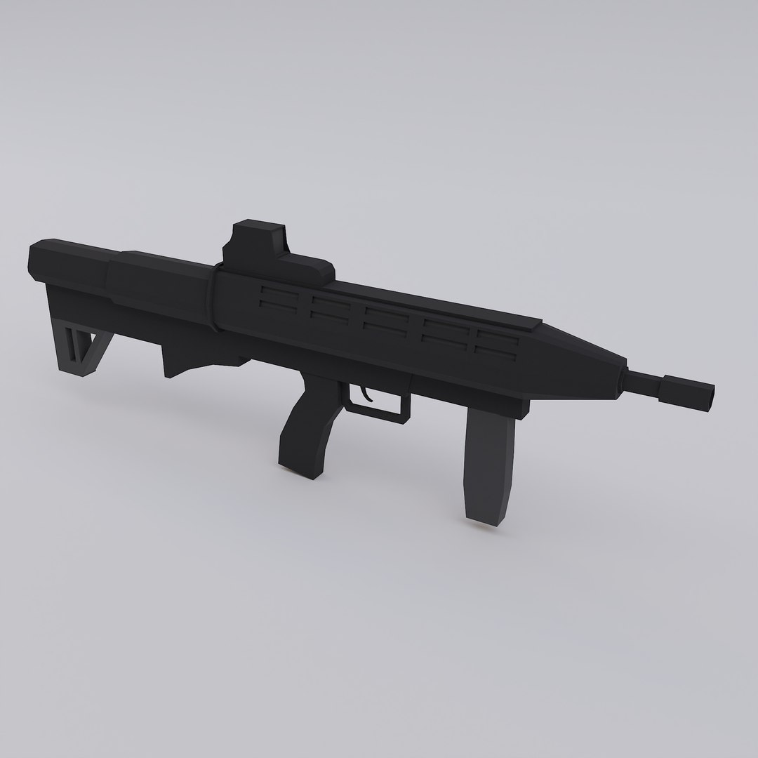 3D BR18 bullpup assault rifle gun - TurboSquid 1992787