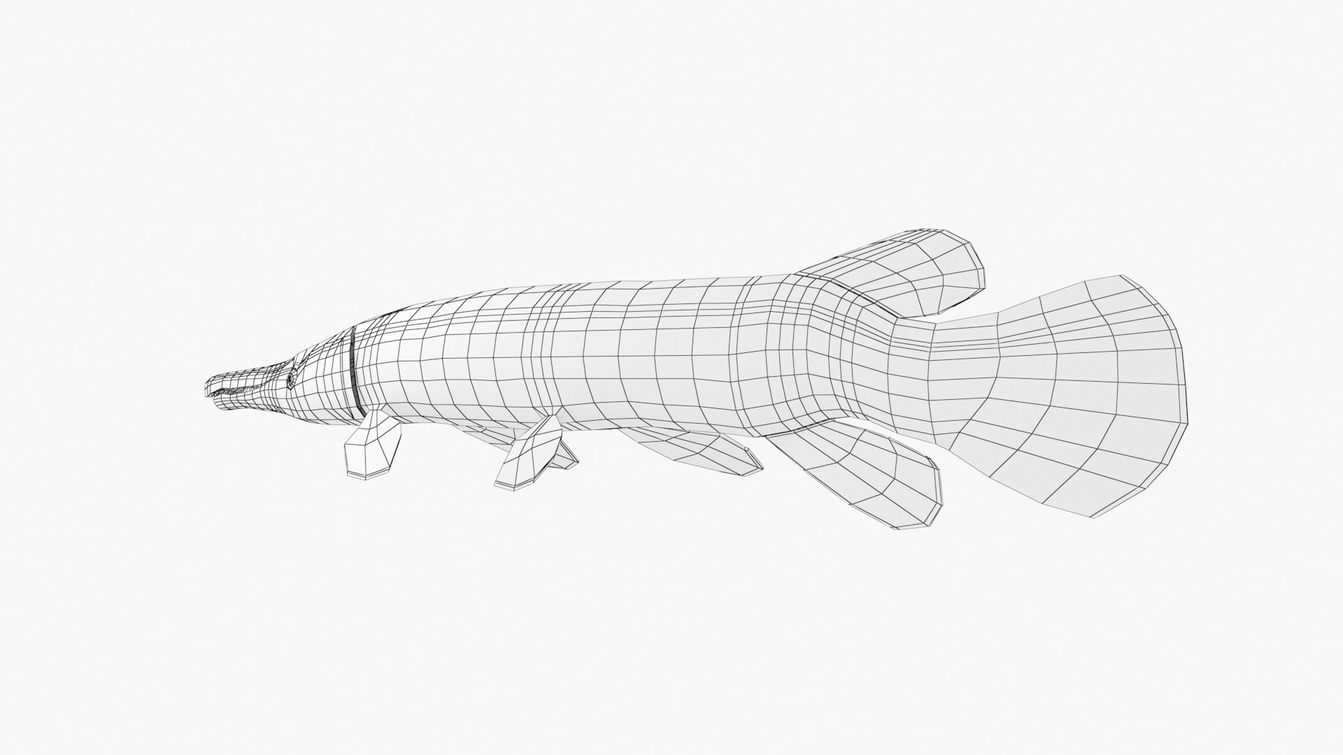 3D Alligator Gar Model - TurboSquid 1846159