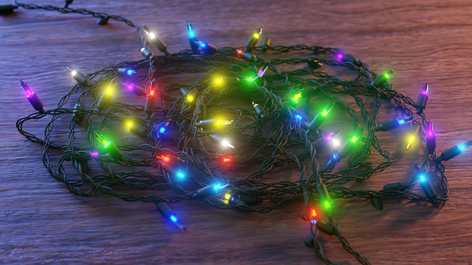 Customizable Christmas Lights - Geometry Nodes Blender 3D Model ...