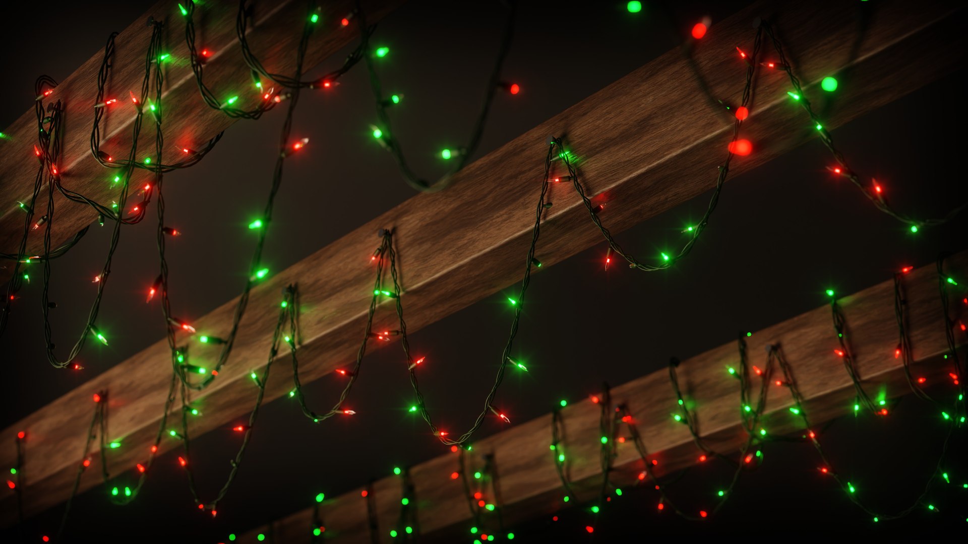 Customizable Christmas Lights - Geometry Nodes Blender 3D Model ...