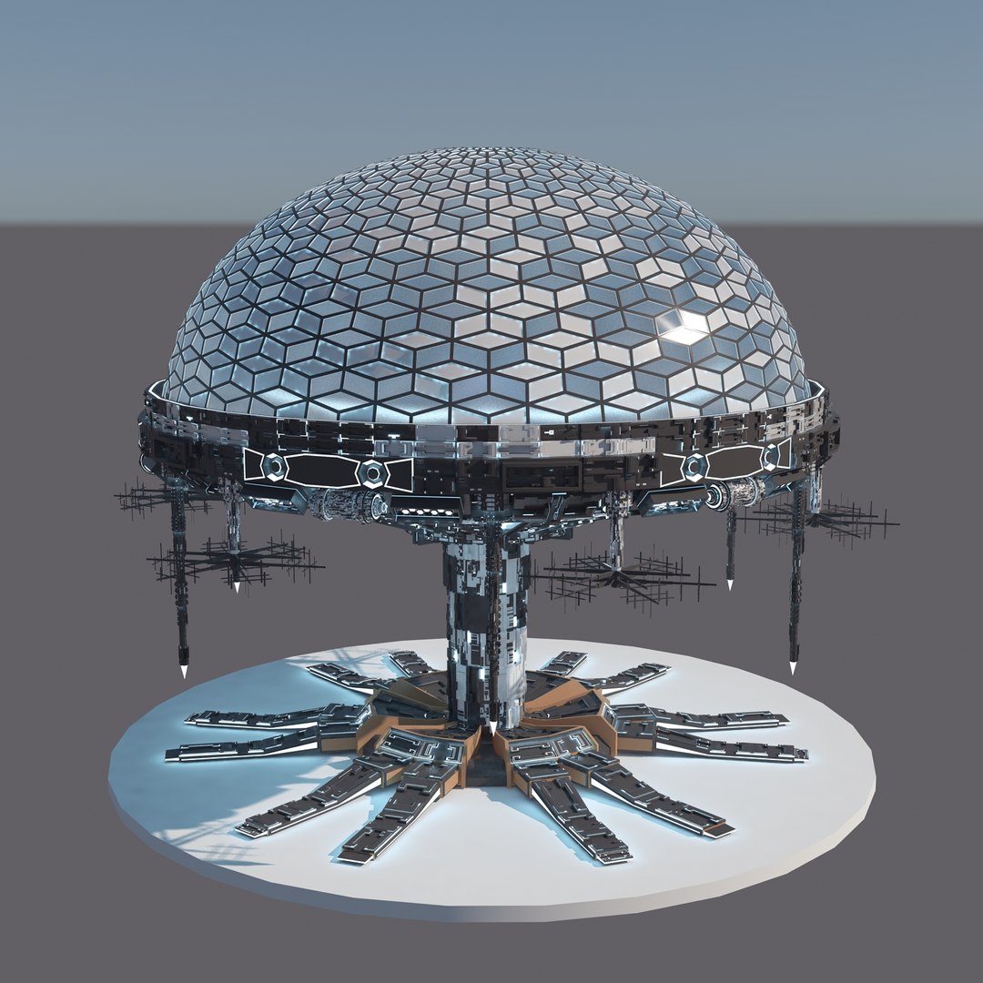 3D Interplanetary Bio Dome model - TurboSquid 1810749