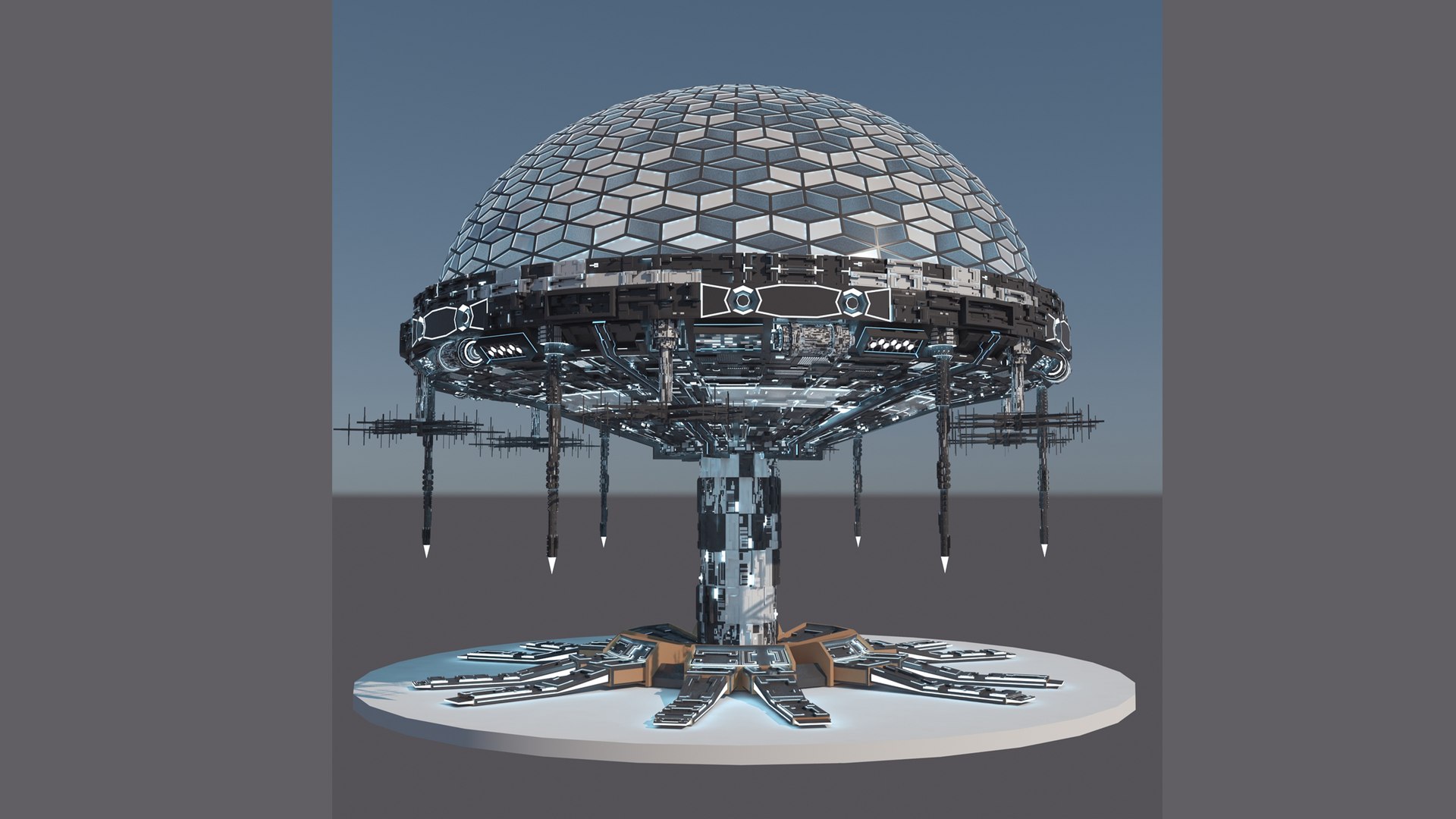 3D Interplanetary Bio Dome Model - TurboSquid 1810749