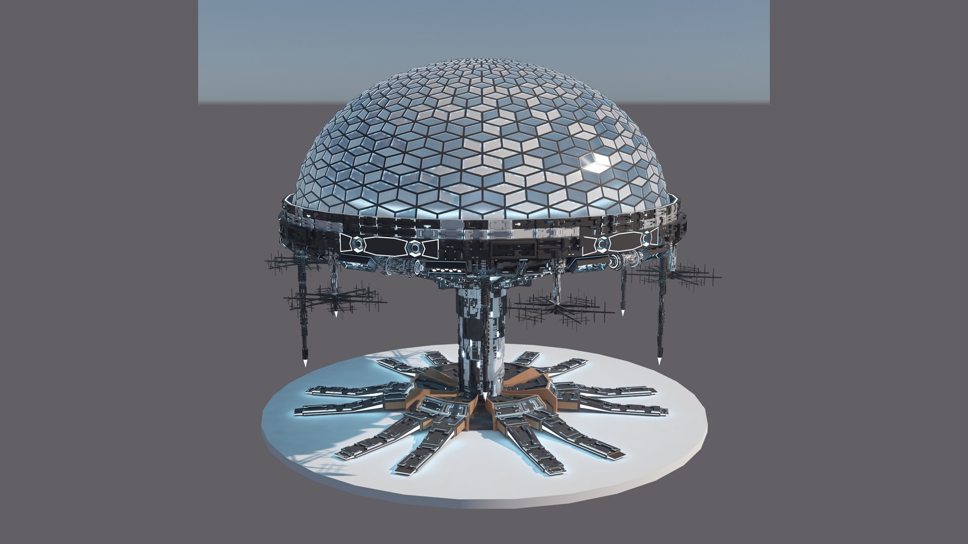 3D Interplanetary Bio Dome Model - TurboSquid 1810749