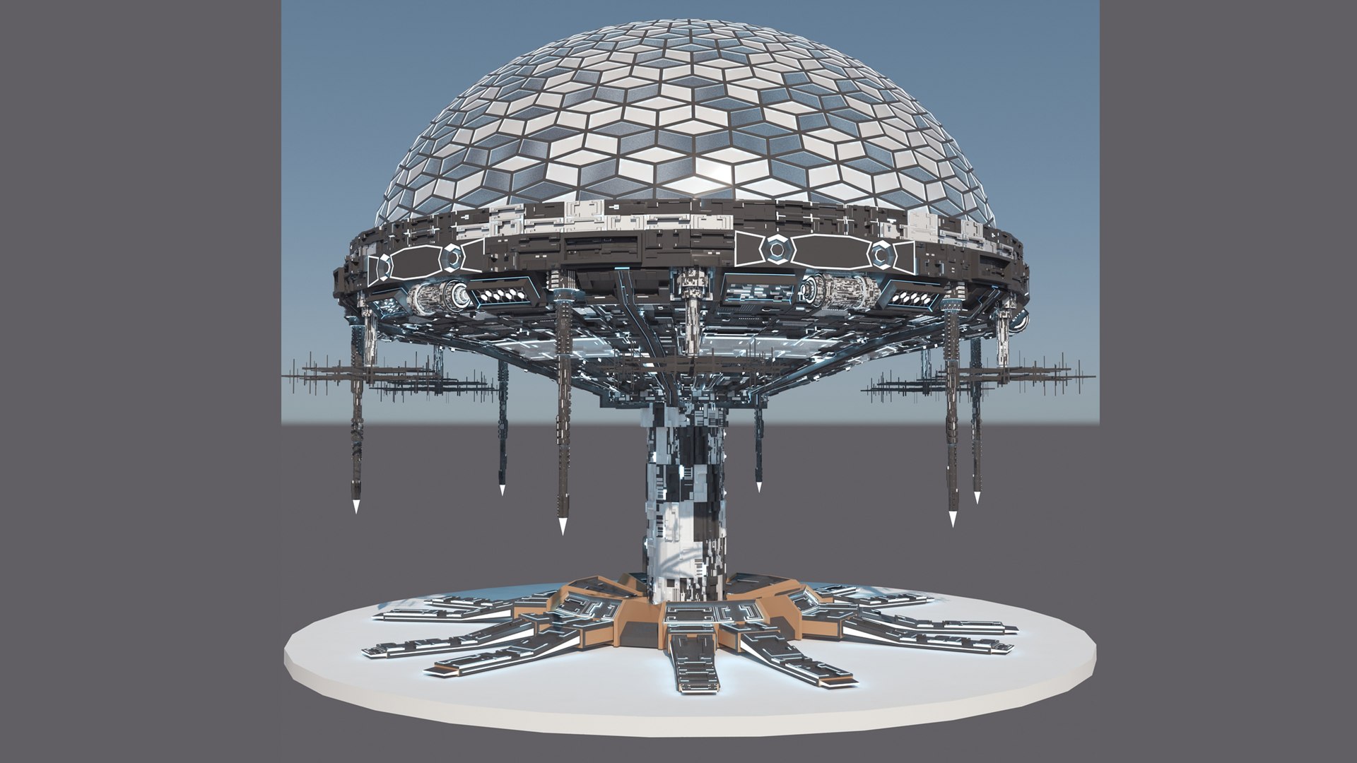 3D Interplanetary Bio Dome Model - TurboSquid 1810749