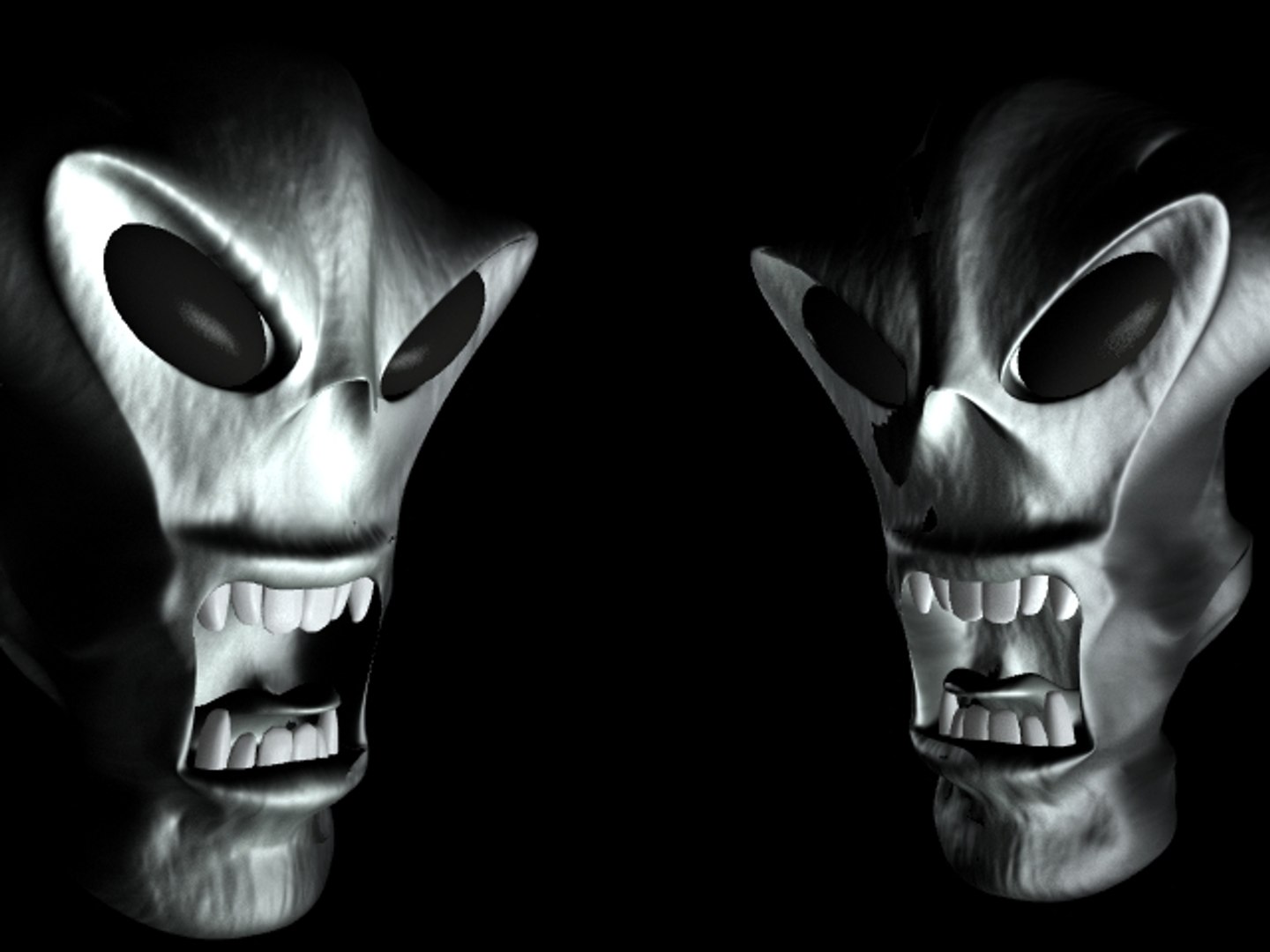 Lightwave Alien Head