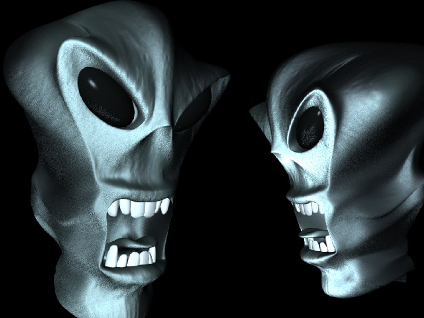 Lightwave Alien Head
