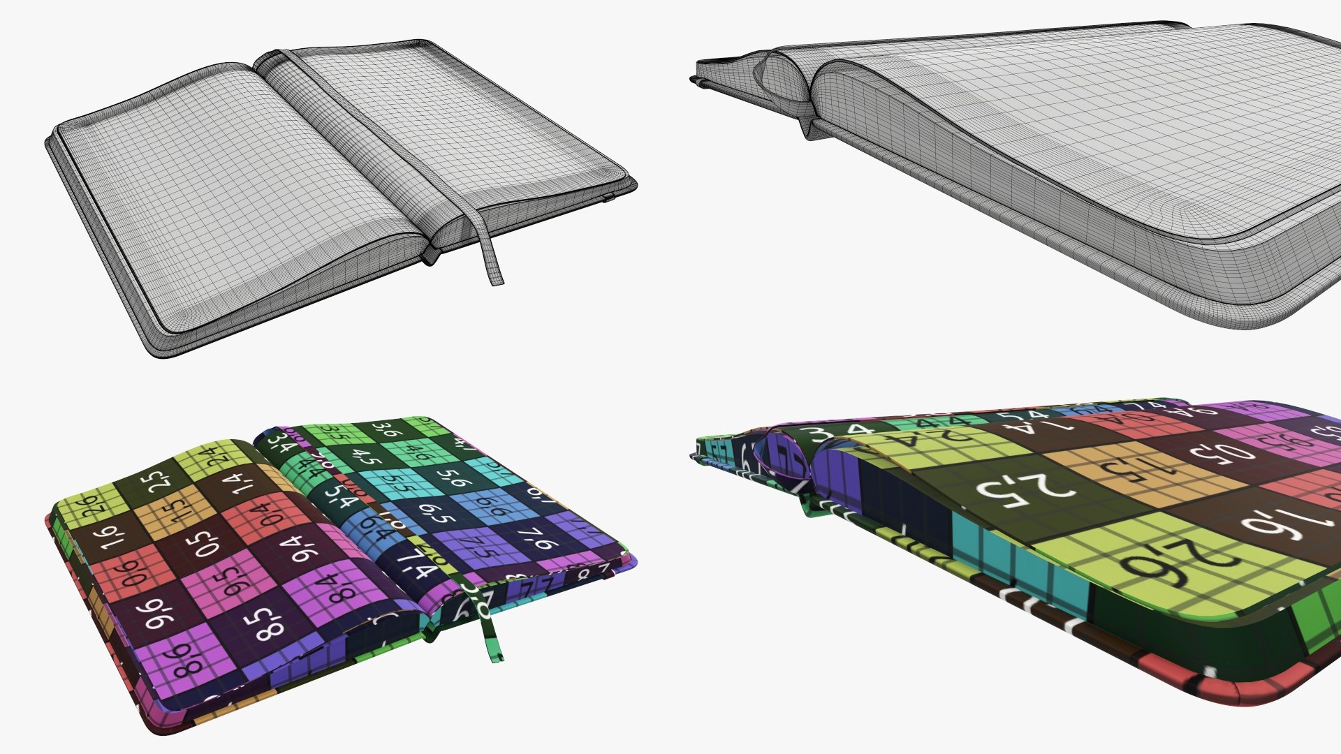 Hardcover Strap Notebook 3D Model - TurboSquid 1678214