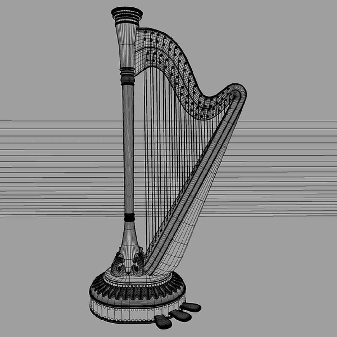 C4d Harp