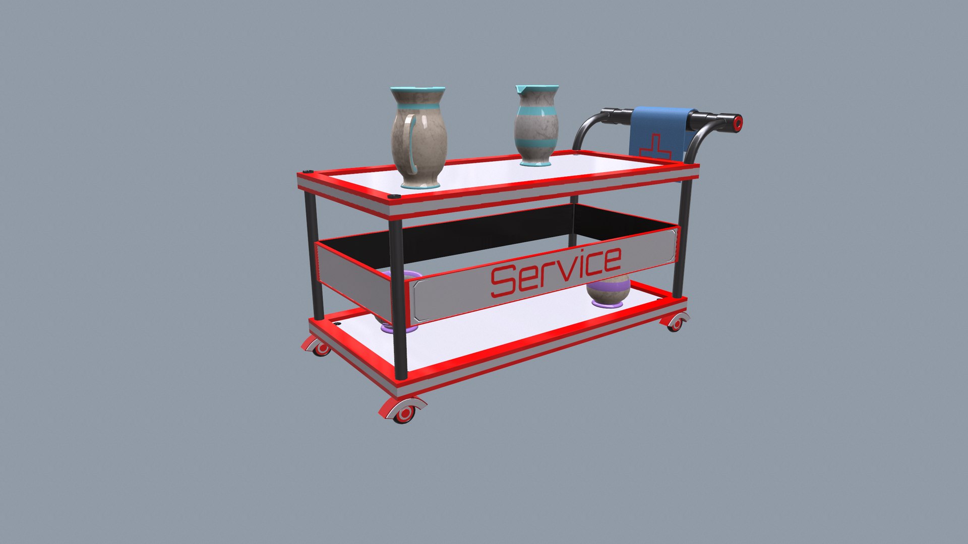 Service Cart 3D Model - TurboSquid 1294512