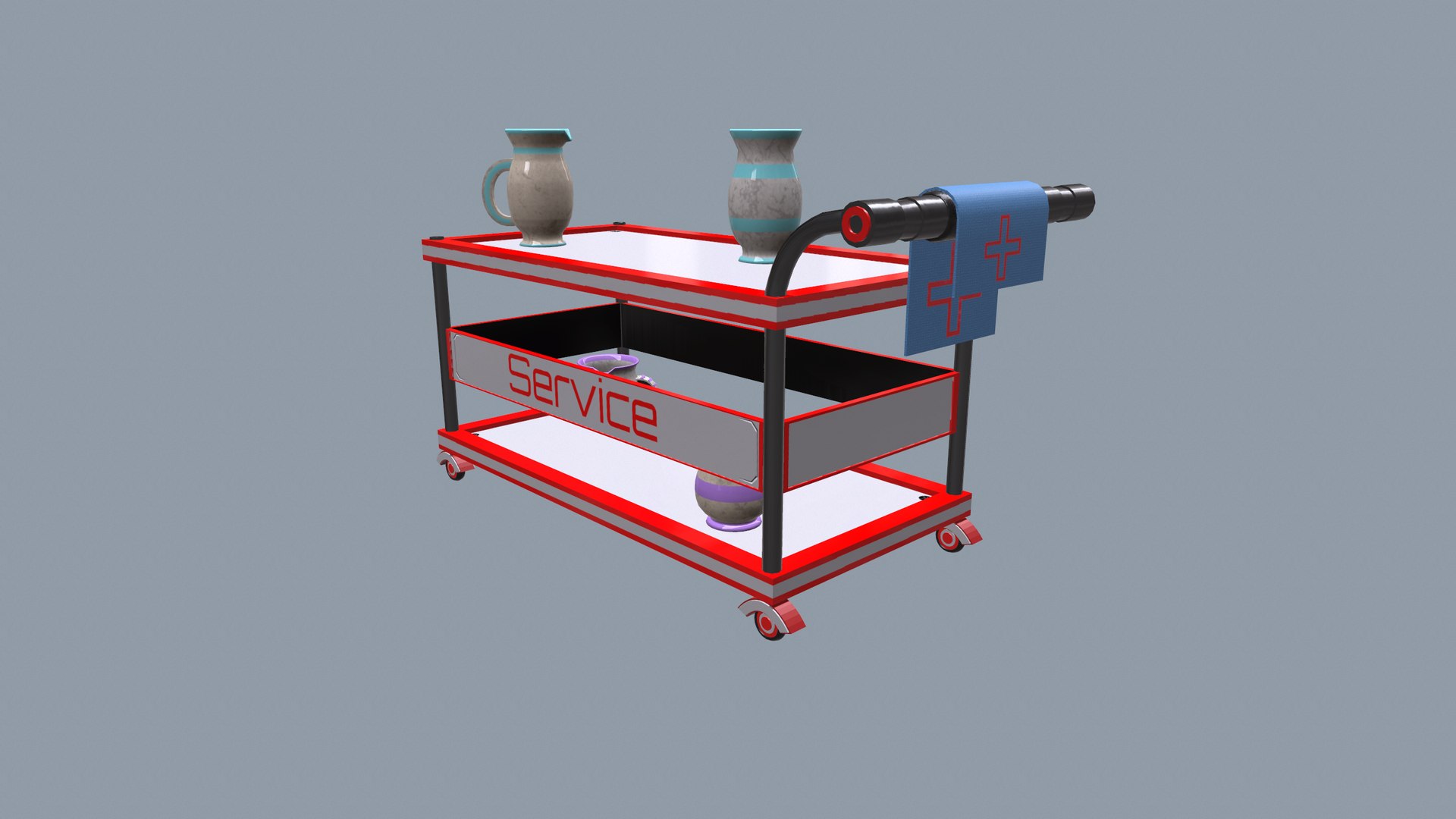 Service Cart 3D Model - TurboSquid 1294512