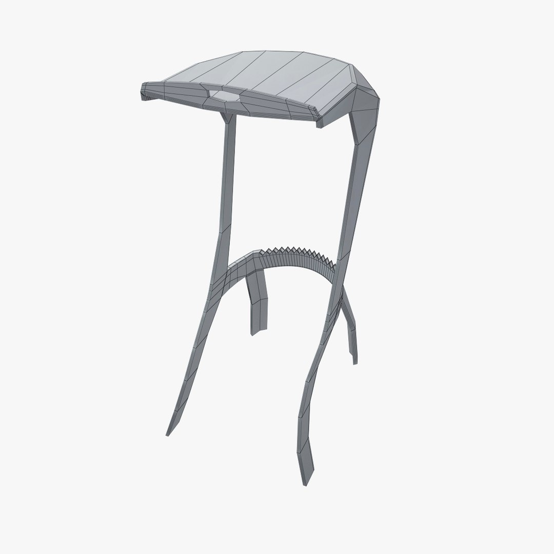 3d Jaws Bar Stool Model