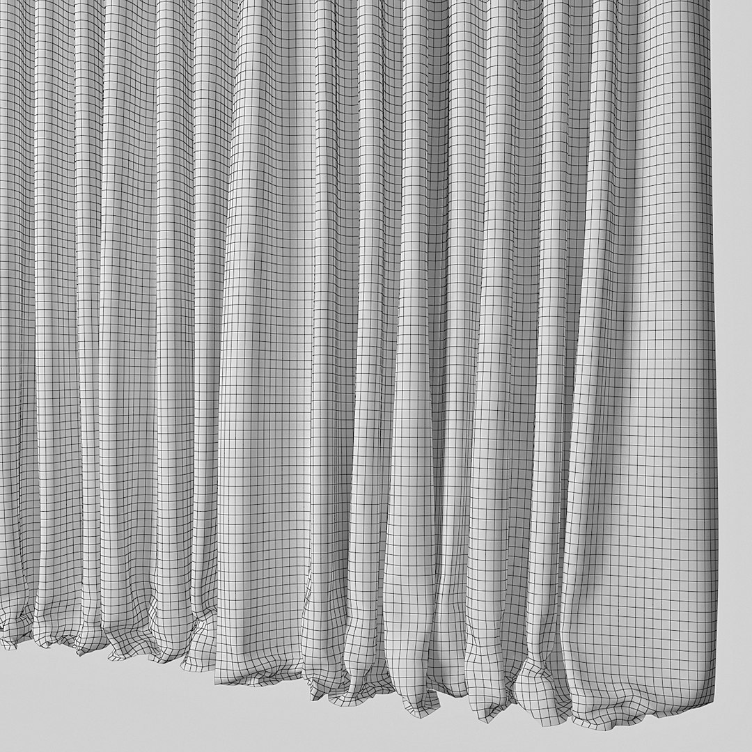 Curtain 3D Model - TurboSquid 1308488