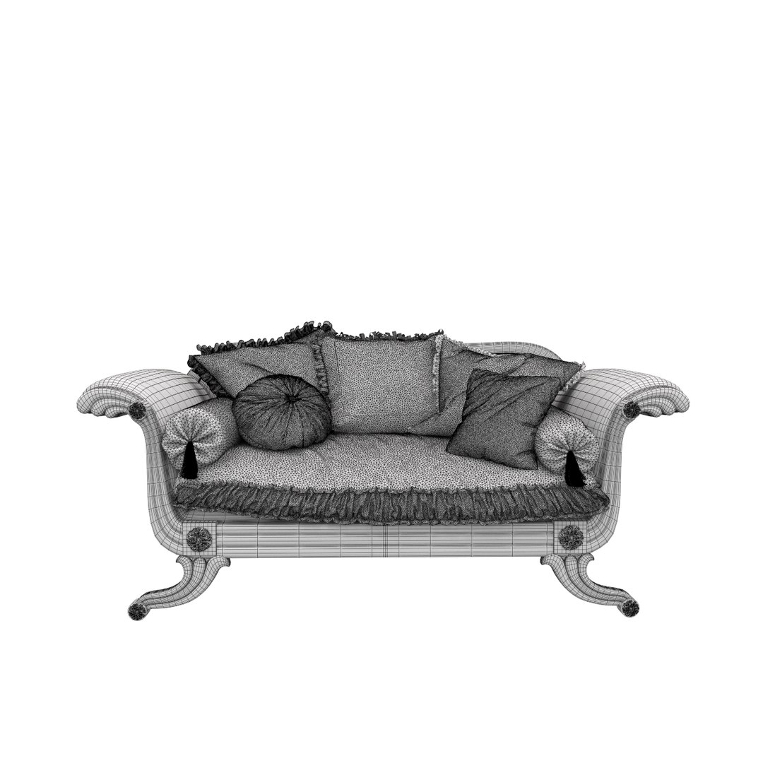 Provasi Sofa Meridienne 122 3d Model