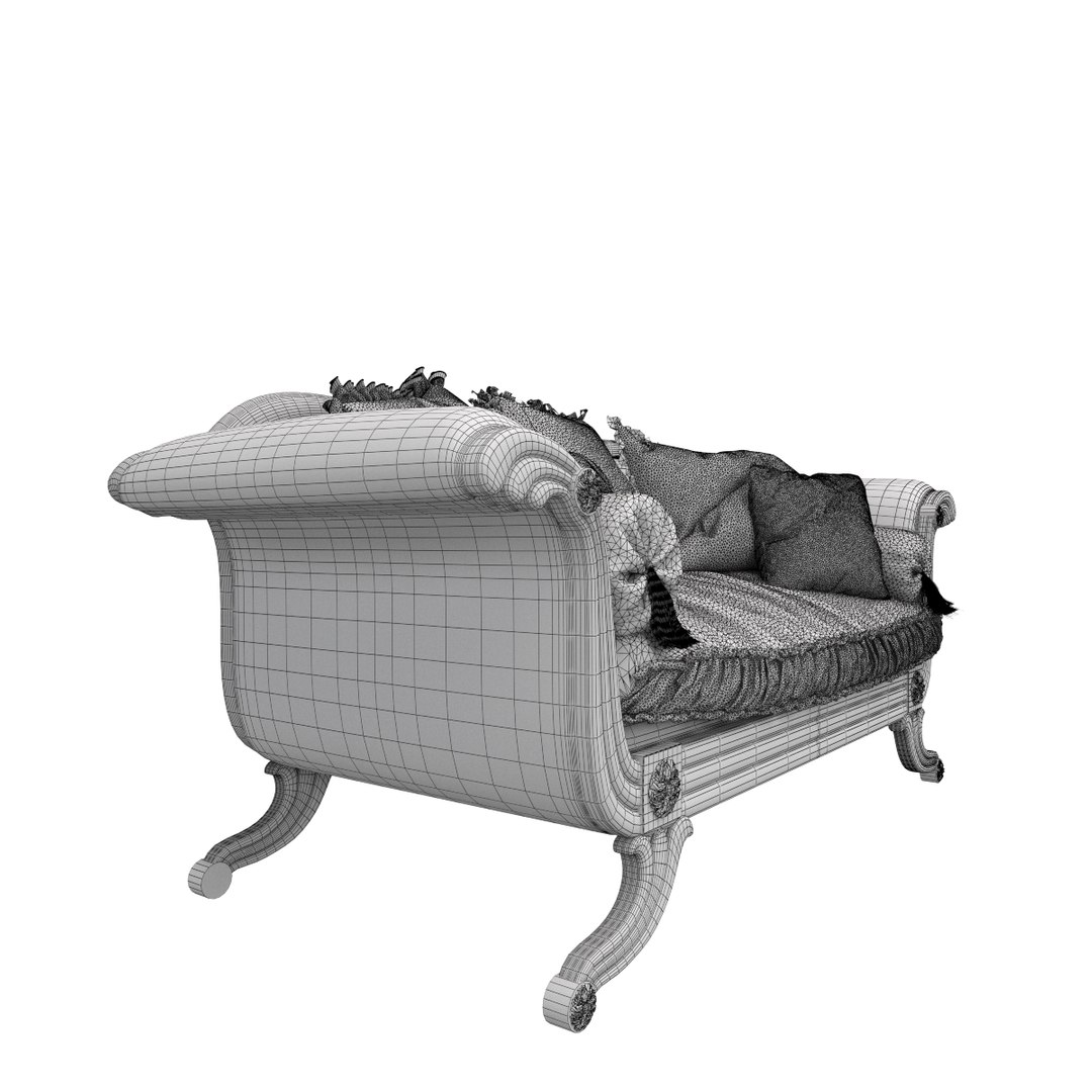 Provasi Sofa Meridienne 122 3d Model