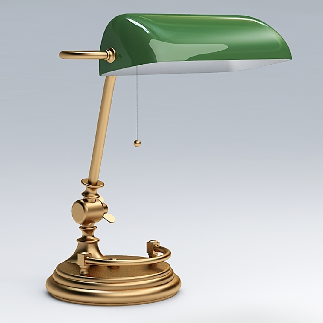 3d model of desk lamp