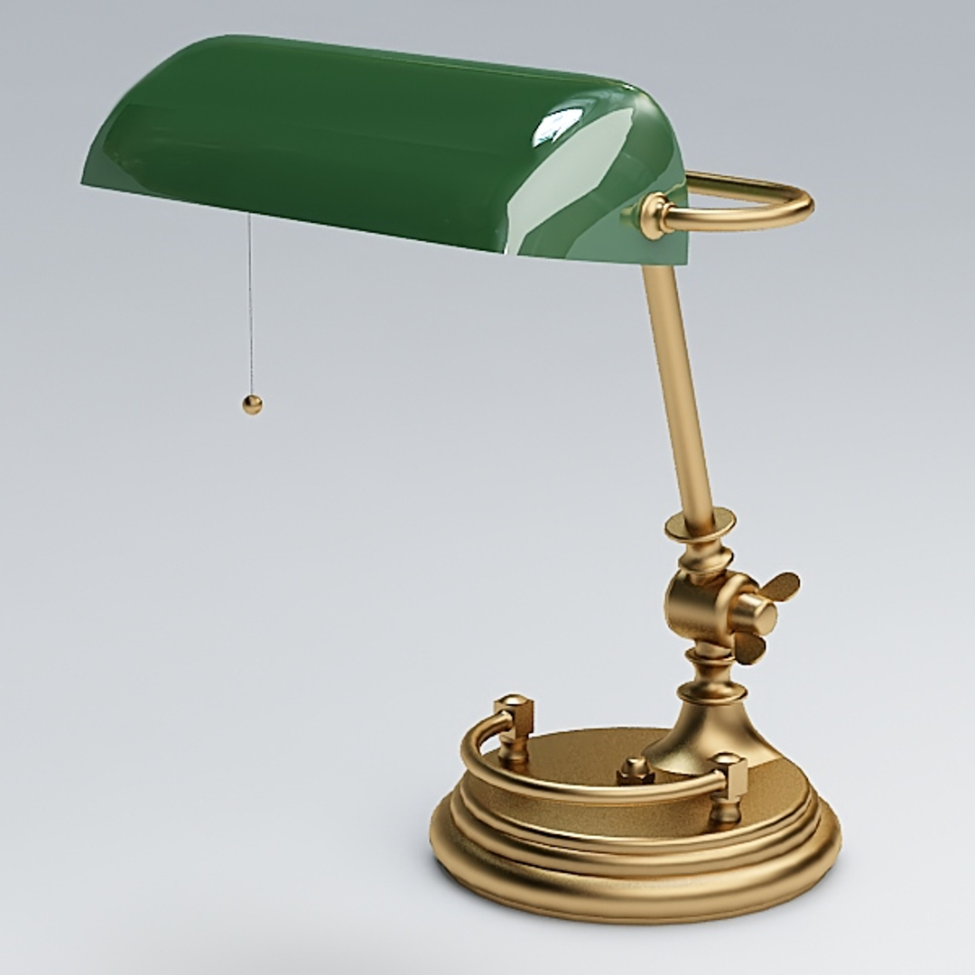 3d model of desk lamp
