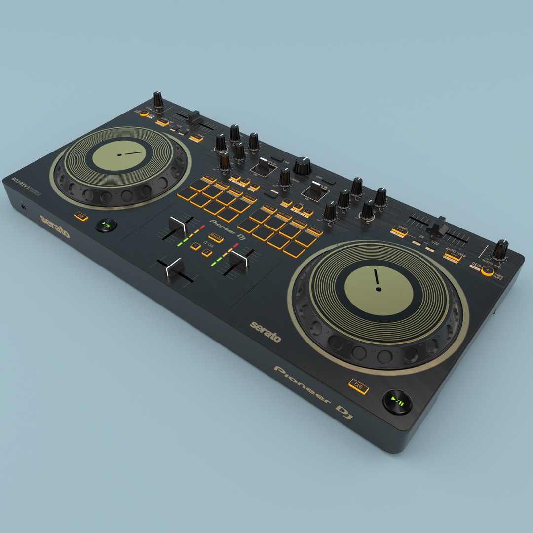 Pioneer DDJ-REV1-N DJ controller Gold 3D model - TurboSquid 1869253