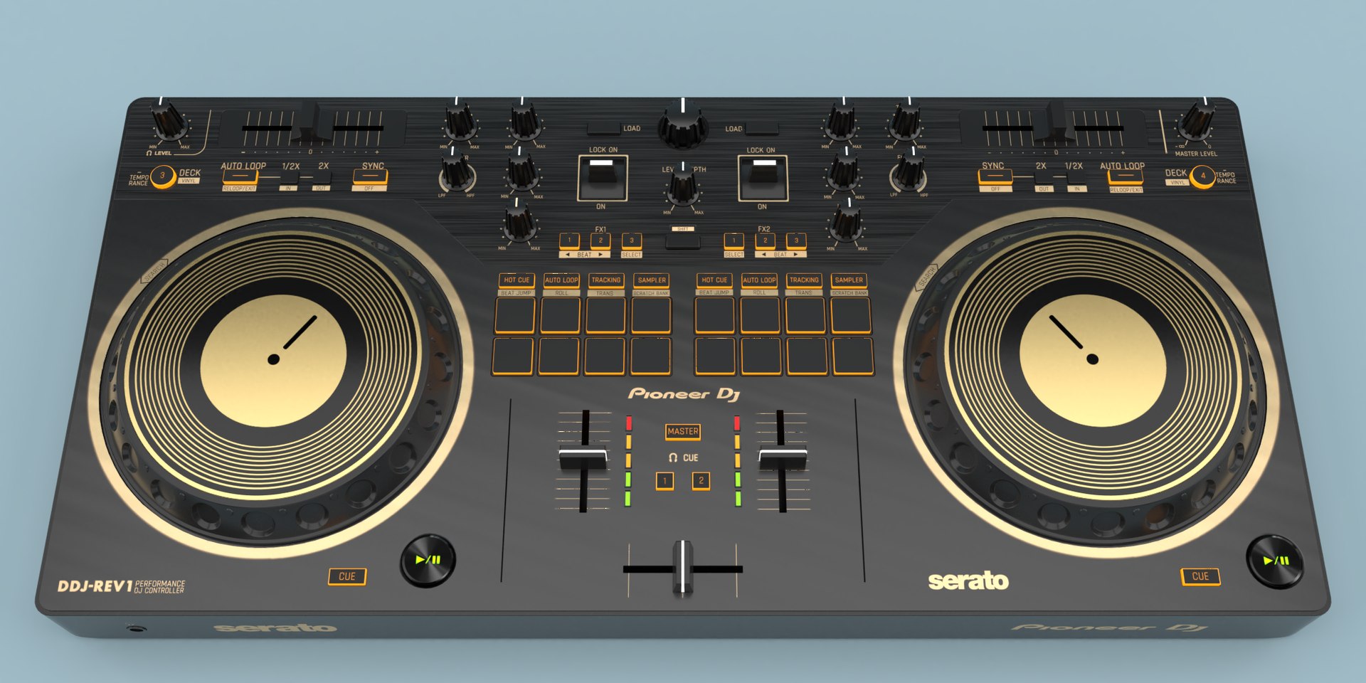 Pioneer DDJ-REV1-N DJ controller Gold 3D model - TurboSquid 1869253