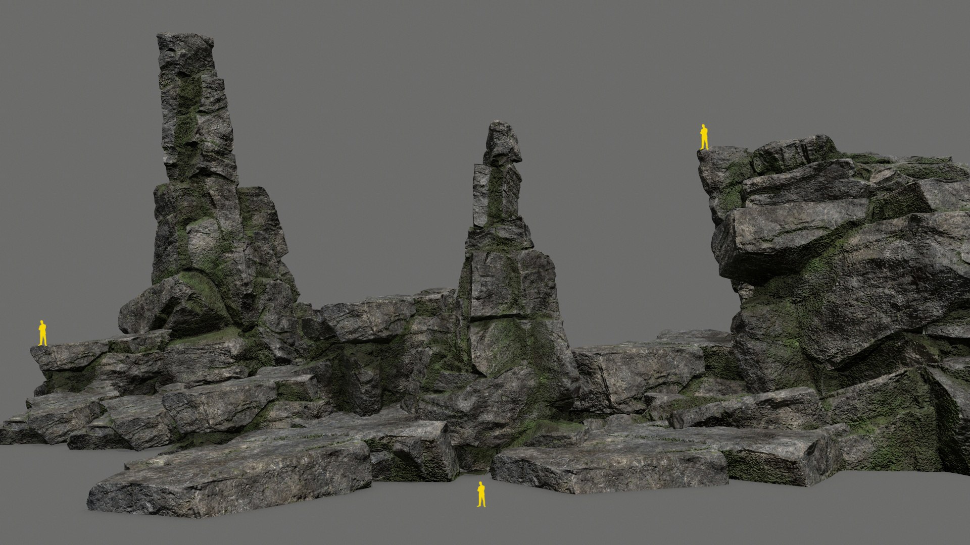3D cliff rocks model - TurboSquid 2134541