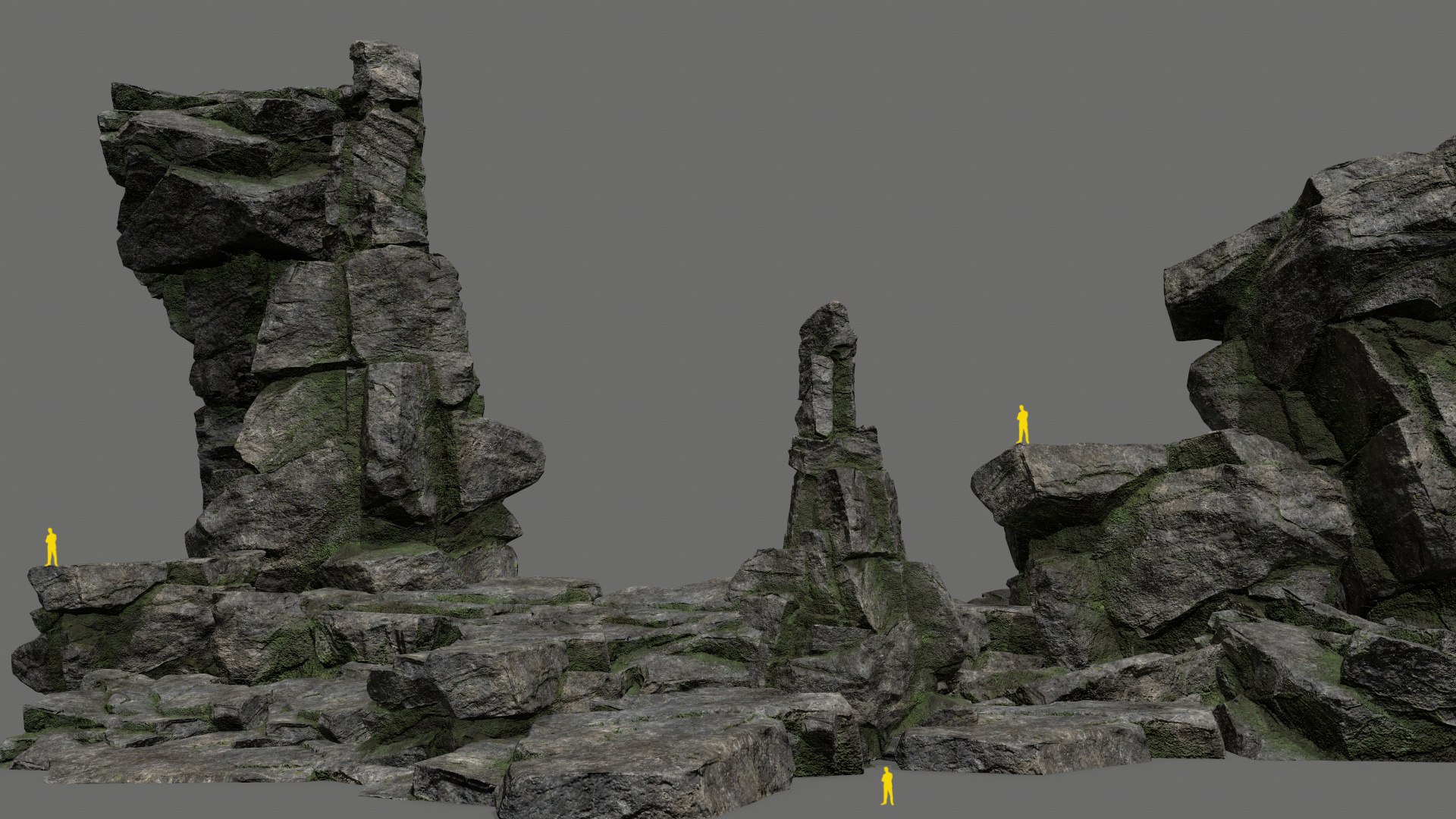 3D cliff rocks model - TurboSquid 2134541