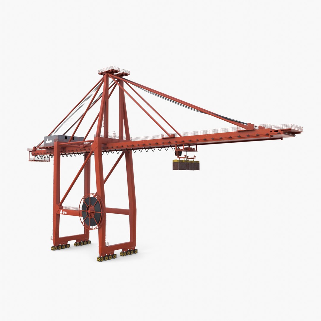 3D Container Port Crane V3 - TurboSquid 2462976