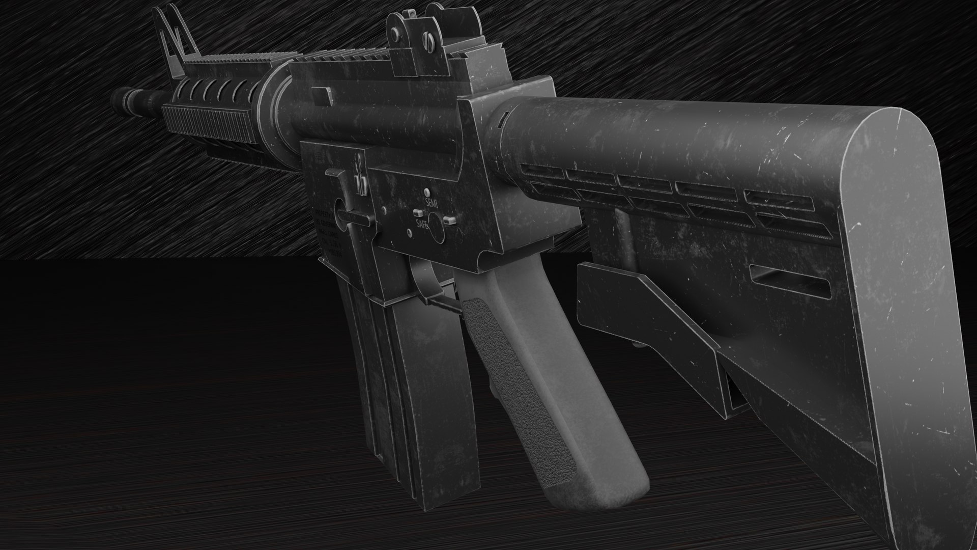 Low Poly M4 Assault Rifle 3D Model - TurboSquid 1941926