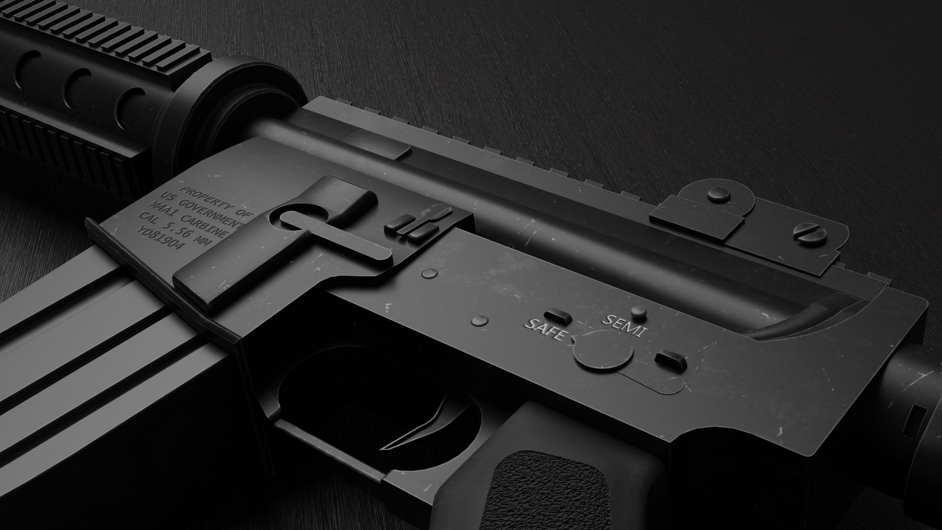 Low Poly M4 Assault Rifle 3D Model - TurboSquid 1941926