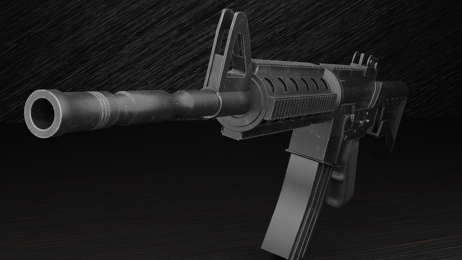 Low Poly M4 Assault Rifle 3D Model - TurboSquid 1941926