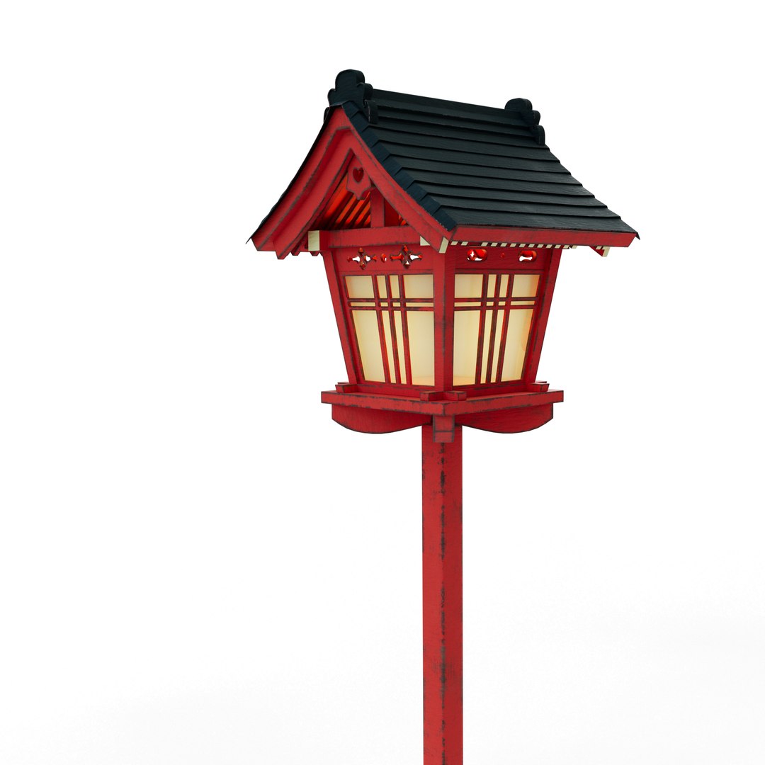 Japanese Pole Lamp 3D Model - TurboSquid 2101519