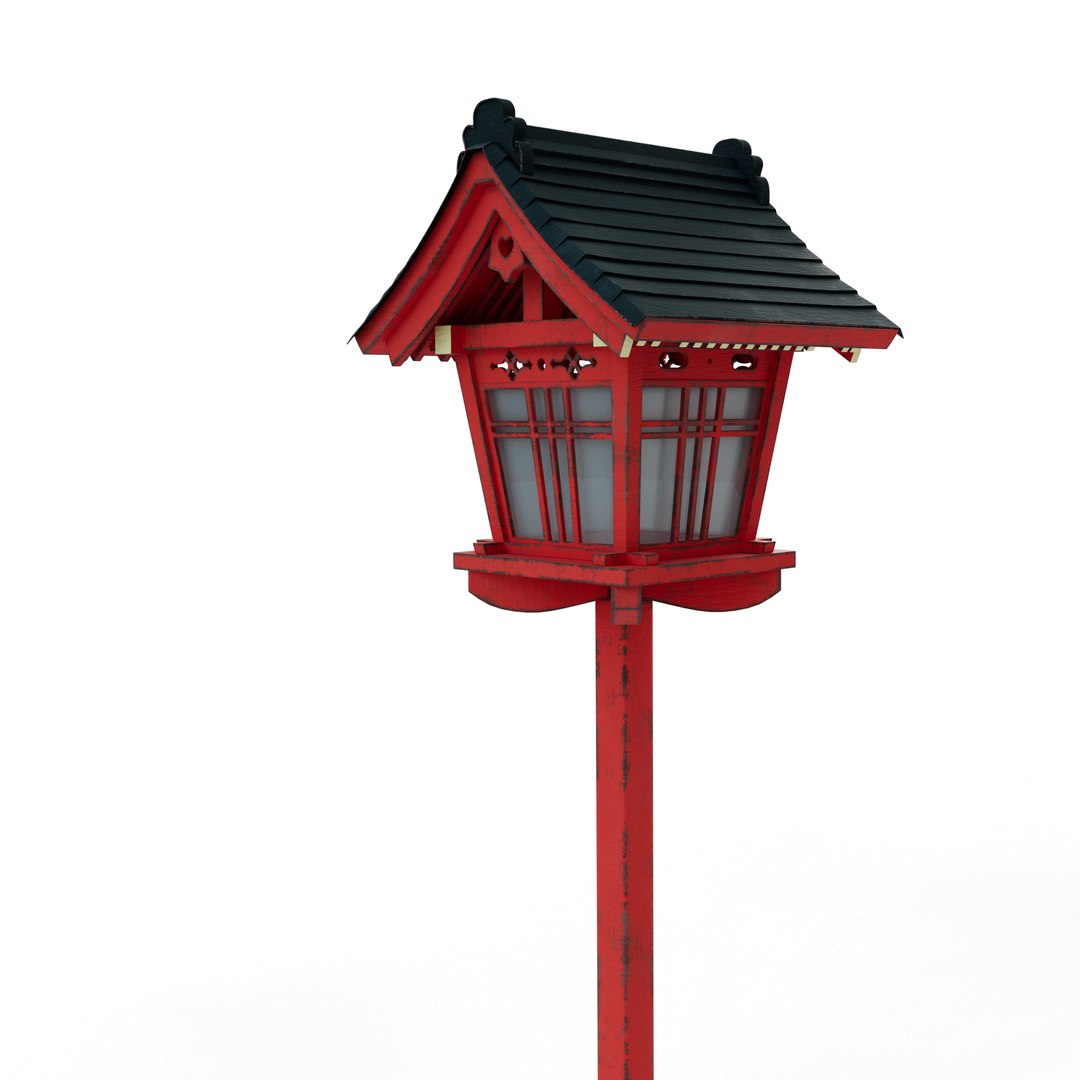 Japanese Pole Lamp 3D Model - TurboSquid 2101519
