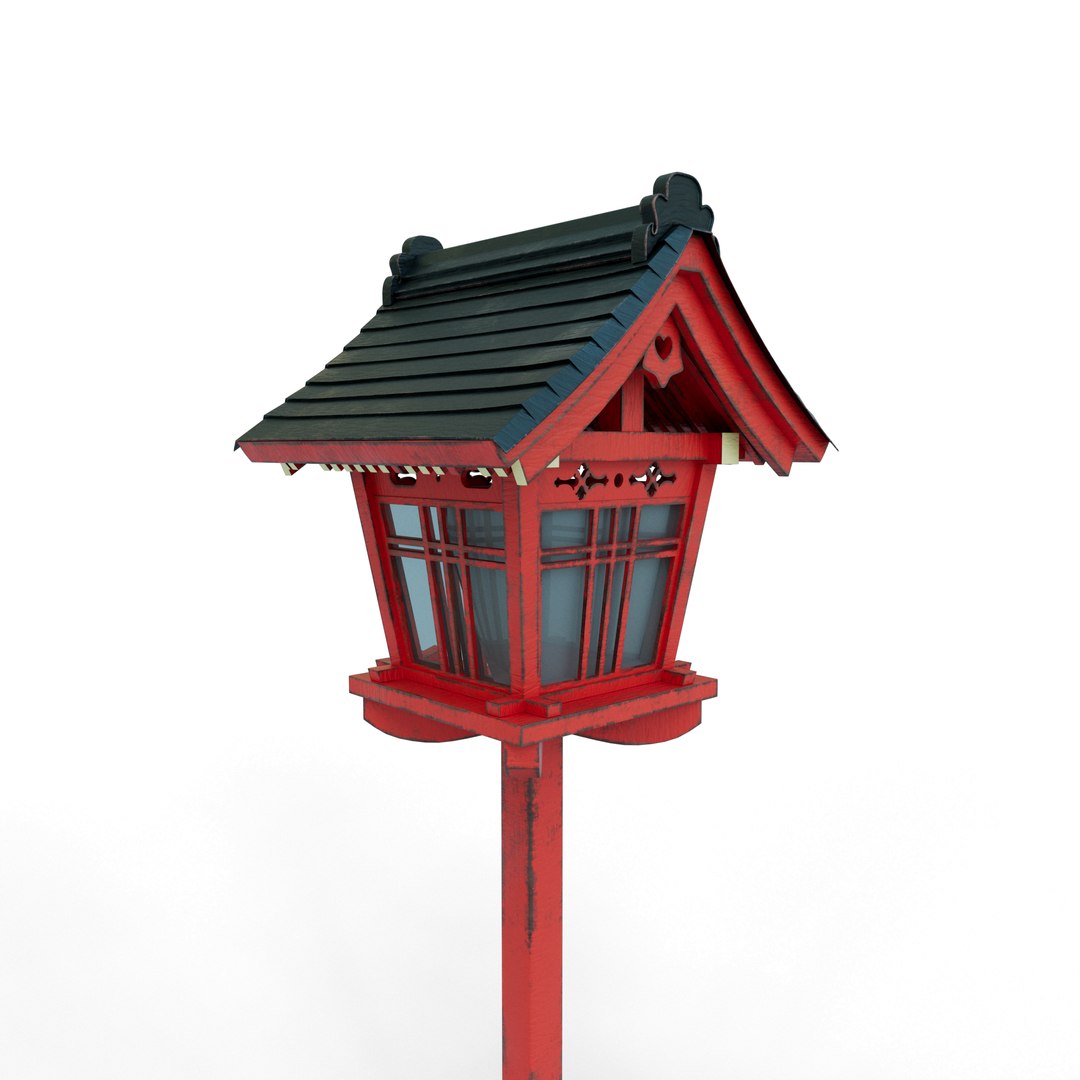 Japanese Pole Lamp 3D Model - TurboSquid 2101519