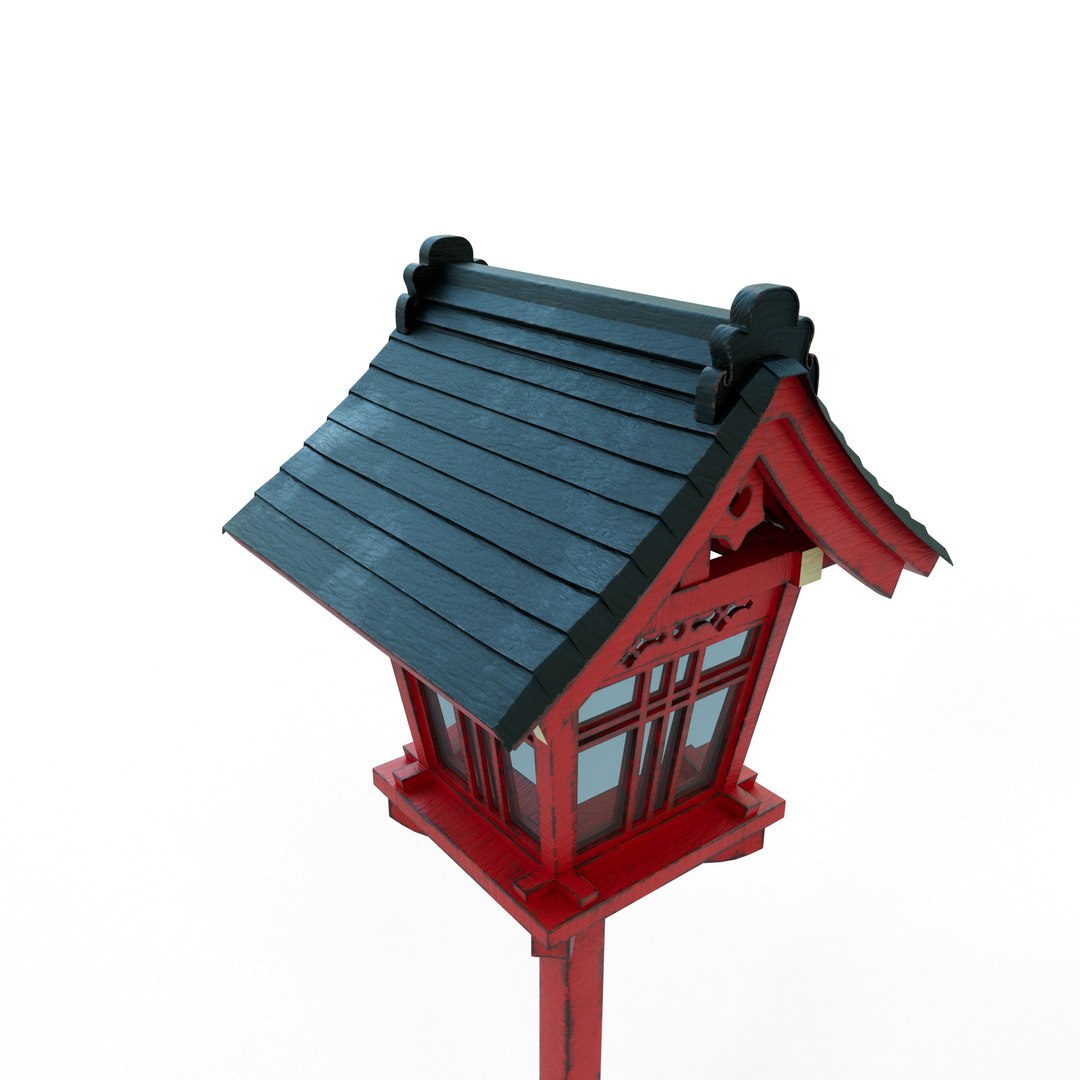 Japanese Pole Lamp 3D Model - TurboSquid 2101519